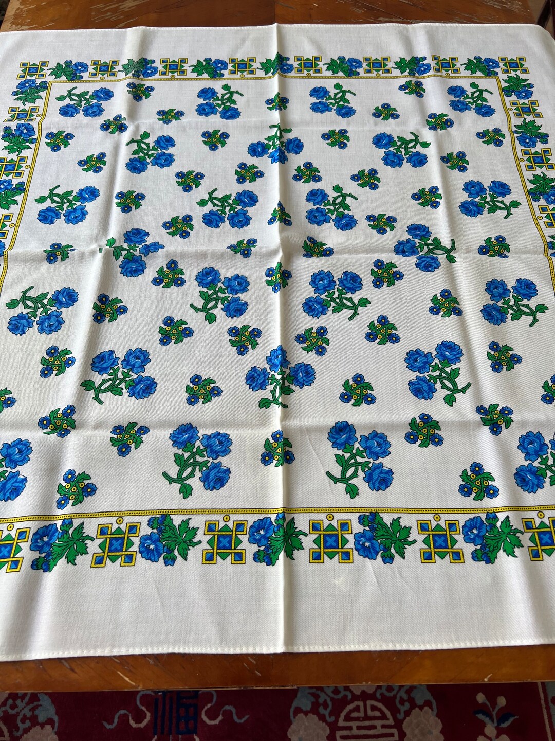 Ukraine Ukrainian Romanian Wool Shawl Russian Scarf Soviet Floral ...