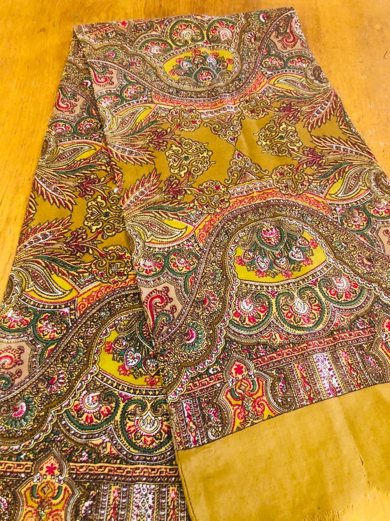 Beautiful Mans Neck Scarf Vintage Soviet Floral Ukrainian - Etsy
