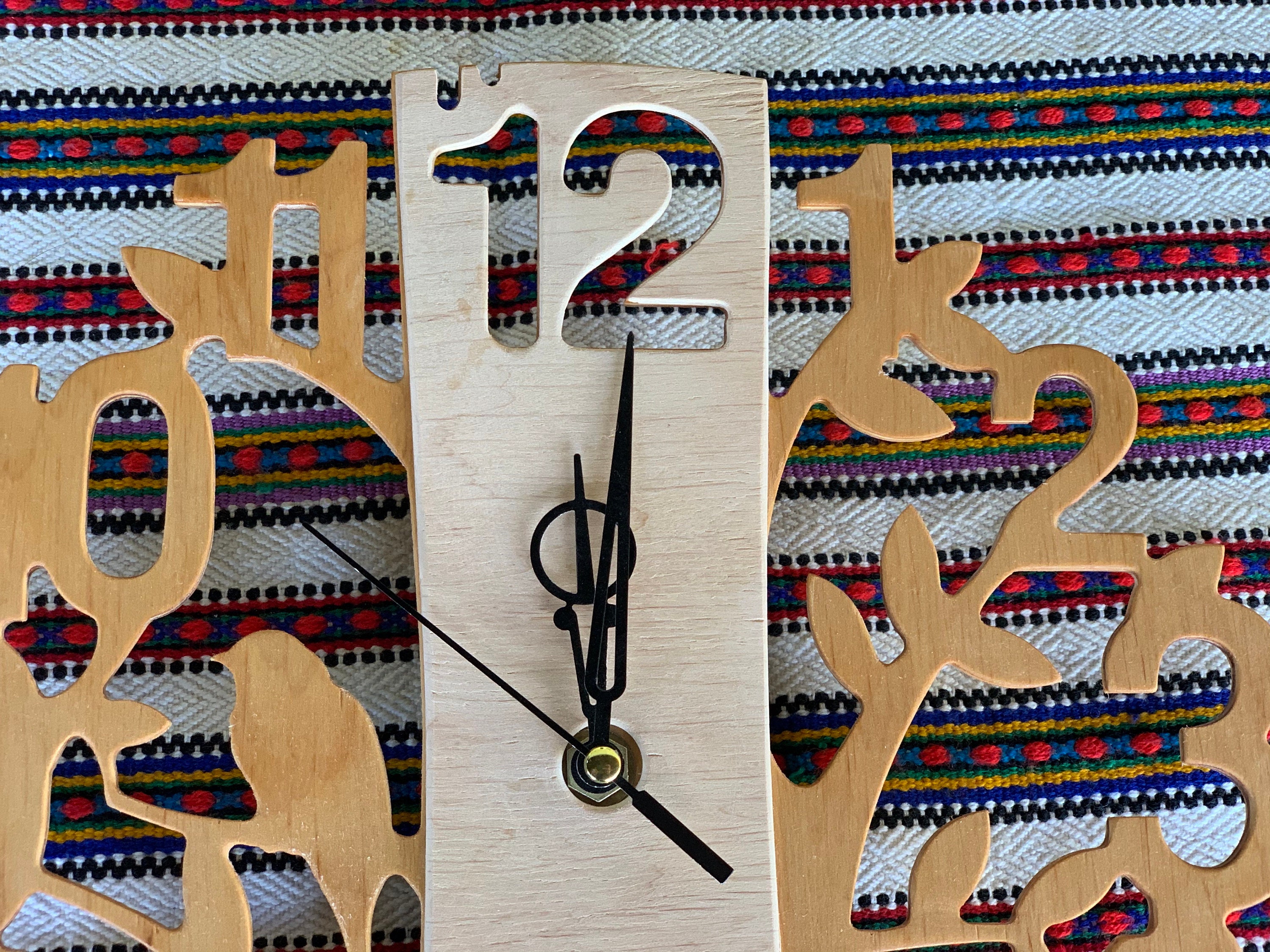 Wooden Original Wall Clock Modern Clocks Laser Cut Home Decor | Etsy