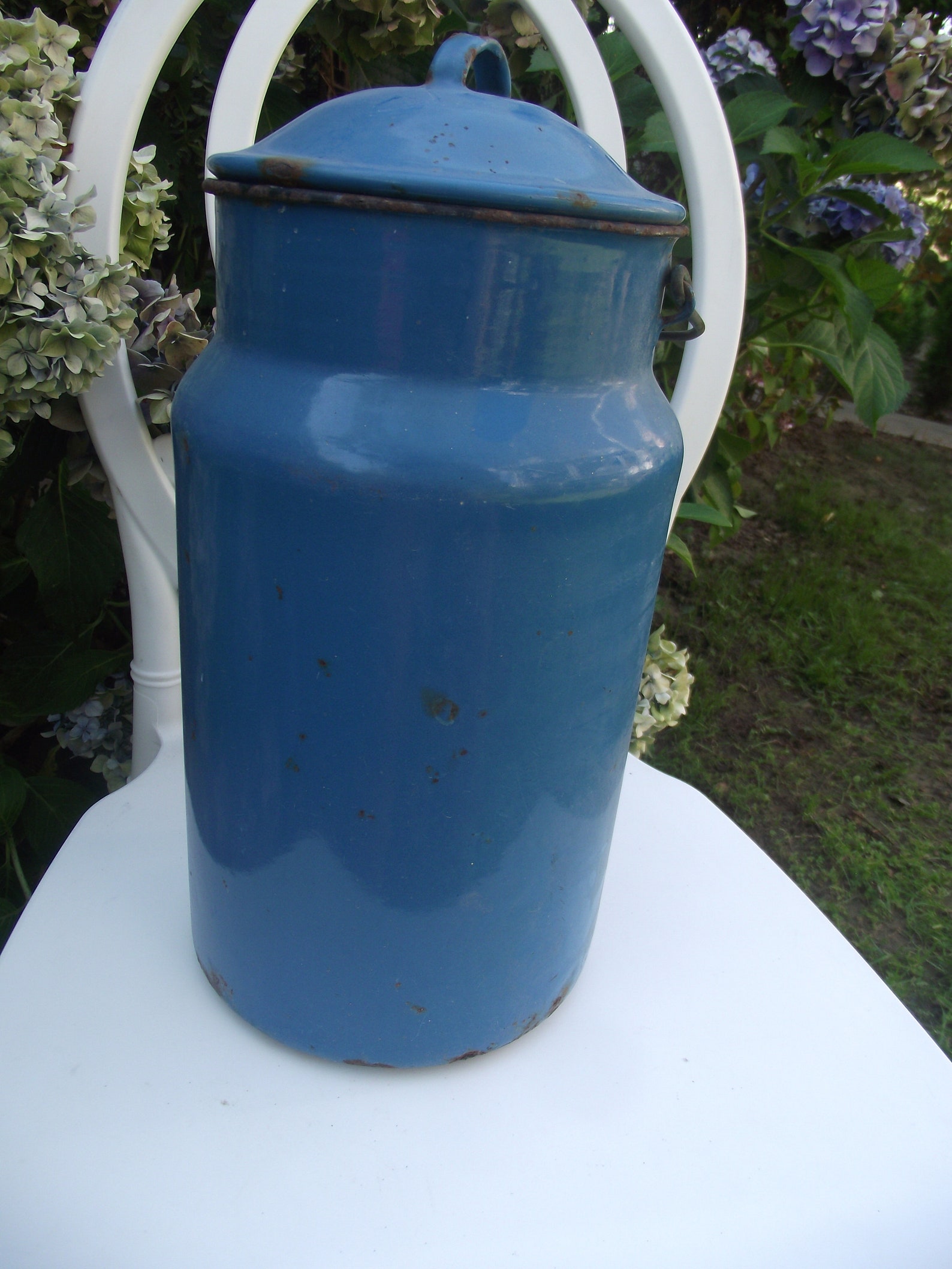 Austrian Huge Soviet Enamel Milk Can Large Enamel Milk Cans | Etsy