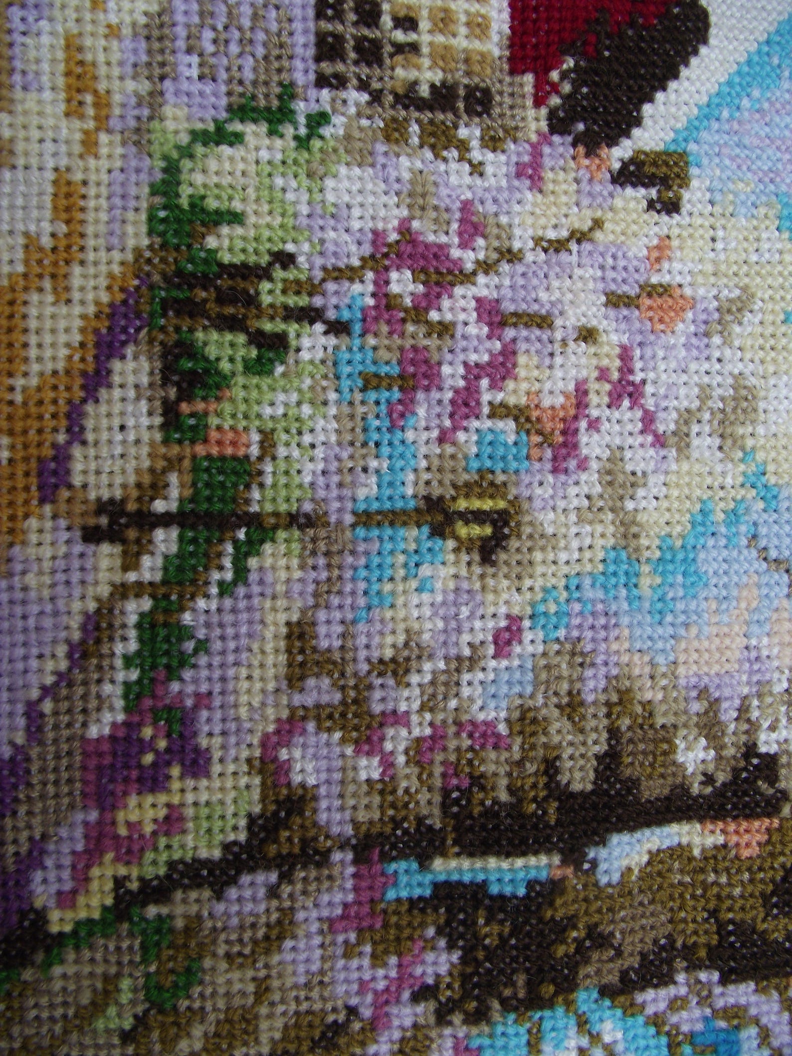 Finished Completed Cross Stitch Incredibly Handmade - Etsy