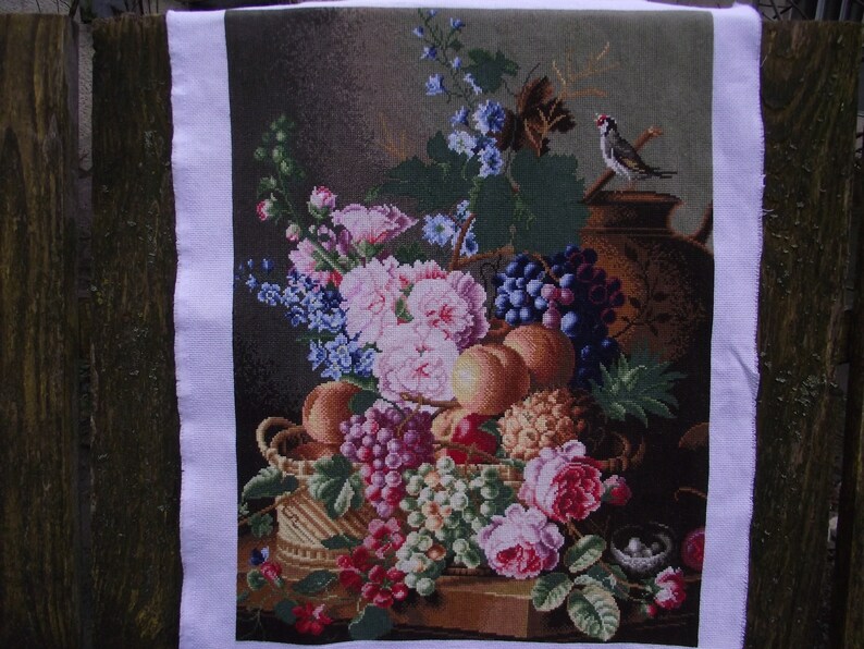 Finished Completed Cross Stitch Incredibly Beautiful Handmade - Etsy