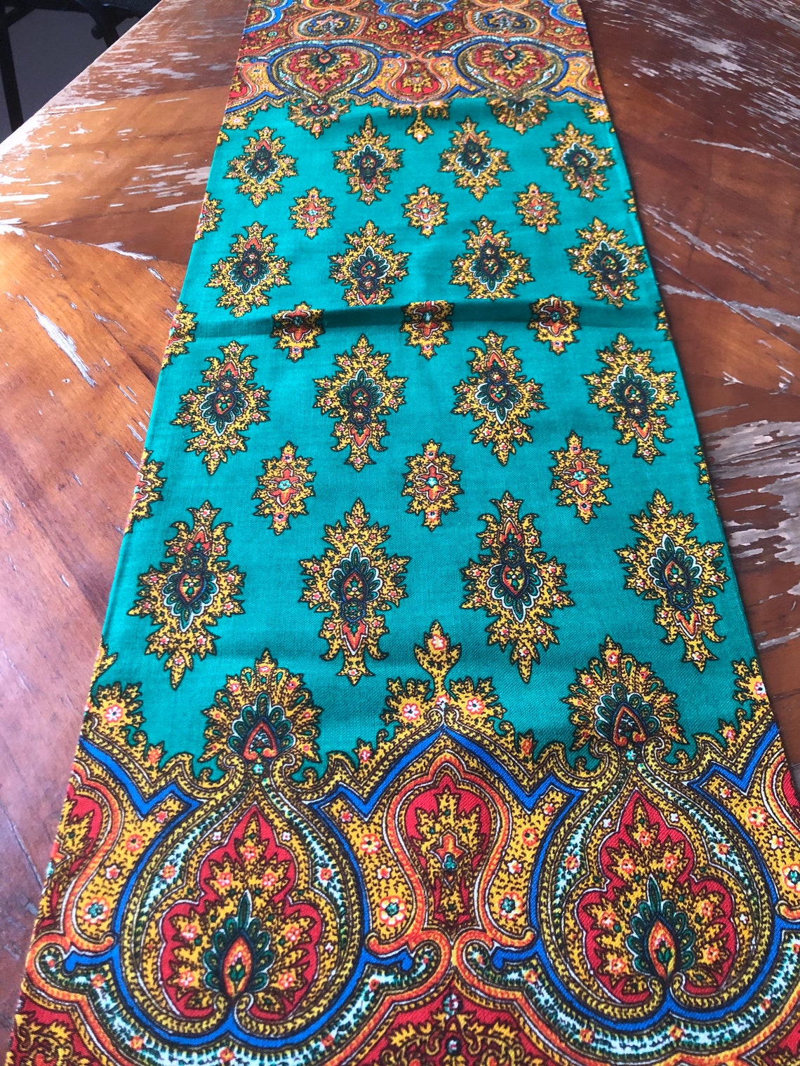 Unique Very Rare Scarf Beautiful Man’s Neck Scarf Vintage Soviet Floral ...