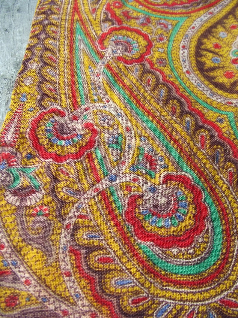 Beautiful Mans Neck Scarf Vintage Soviet Floral Ukrainian - Etsy