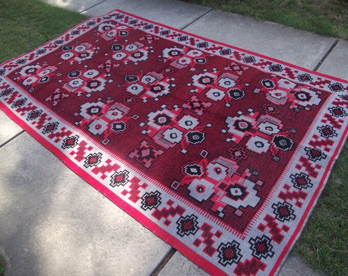 Ukraine Ukrainian Soviet Ukrainian Wool Carpet Handmade Colorful Rugs ...