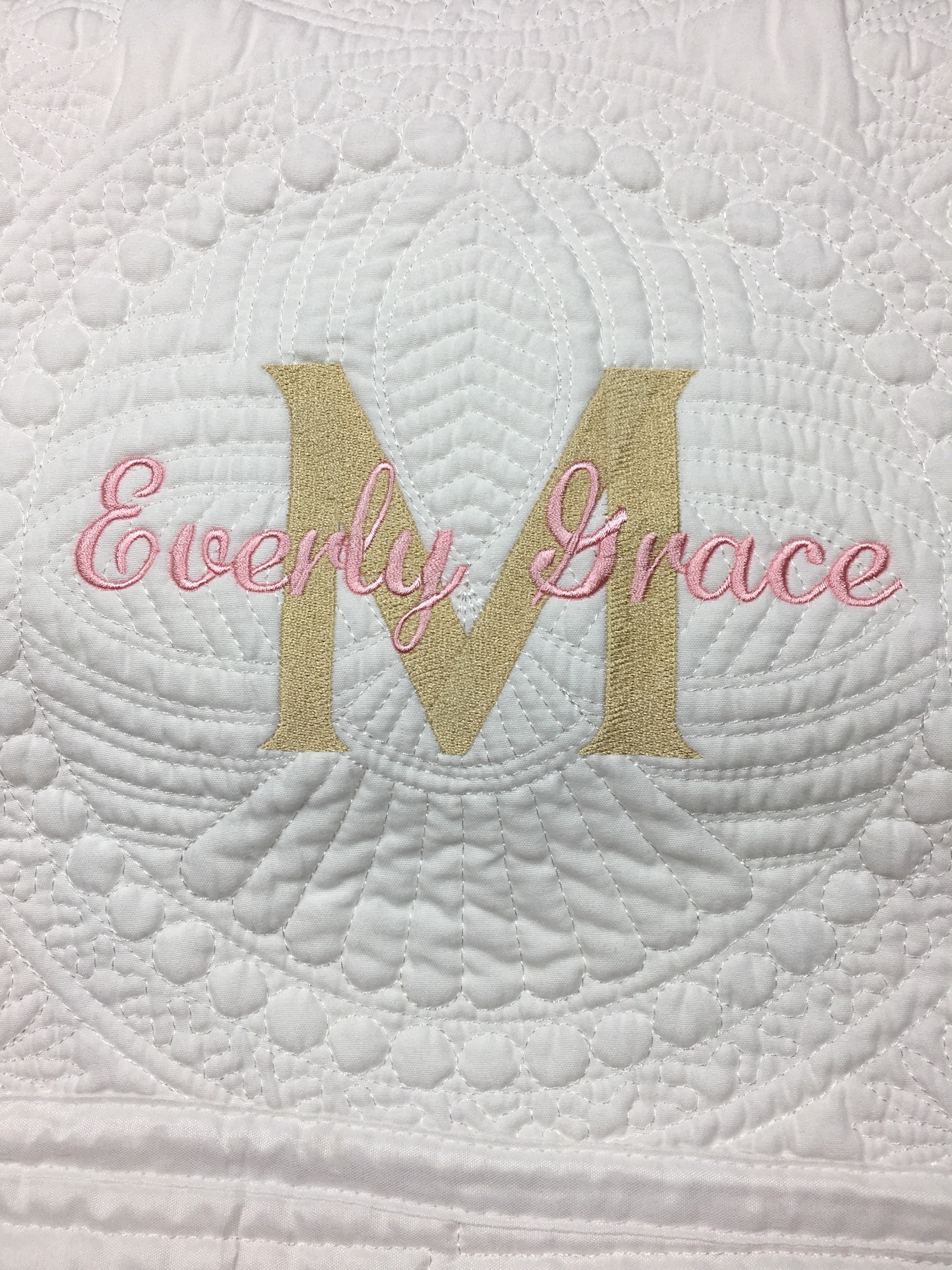 Monogrammed Baby Quilt, Personalized Baby Blanket, Personalized Baby ...