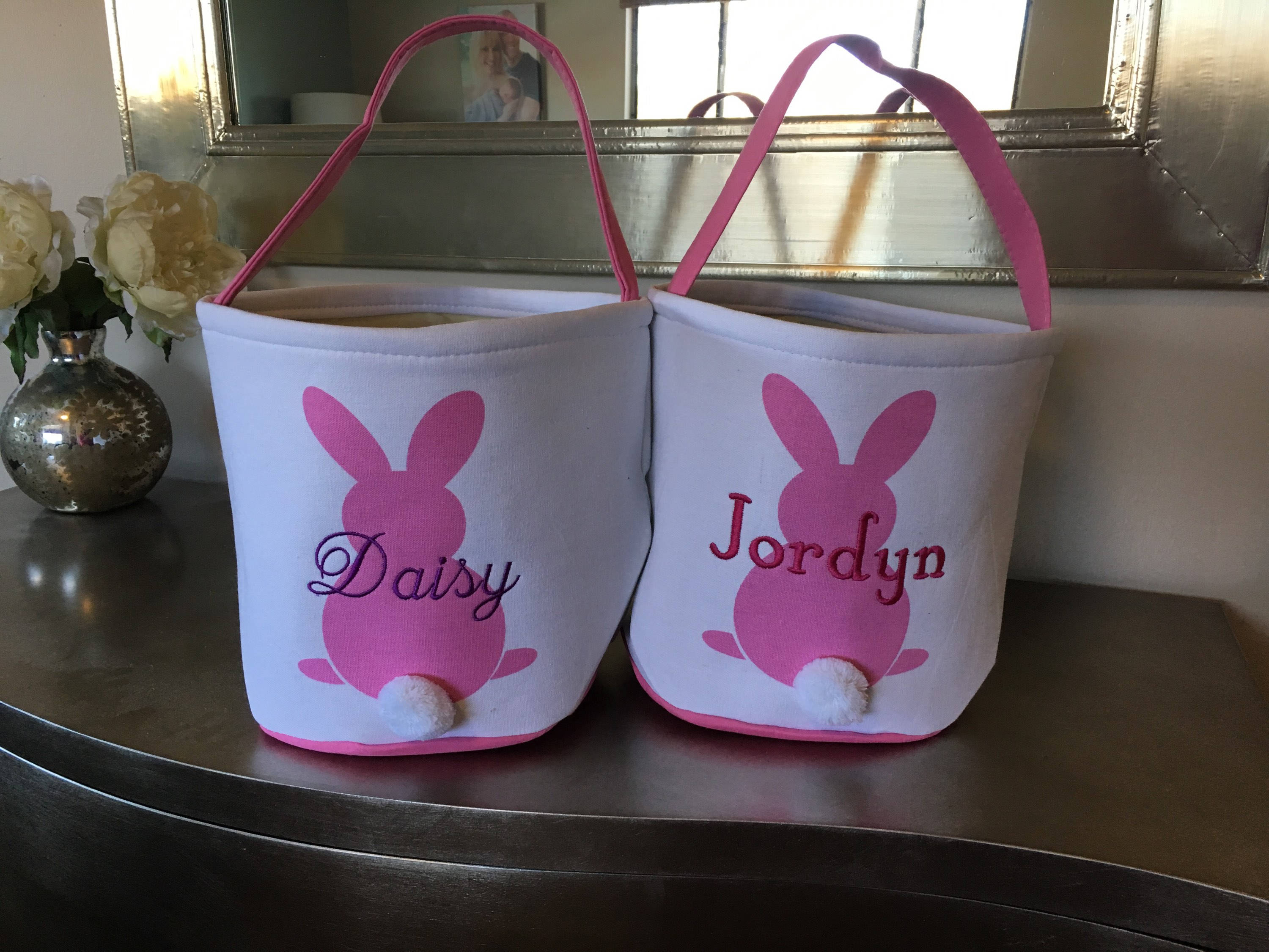 Monogram Basket Girls Easter Basket Personalized Easter Basket - Etsy