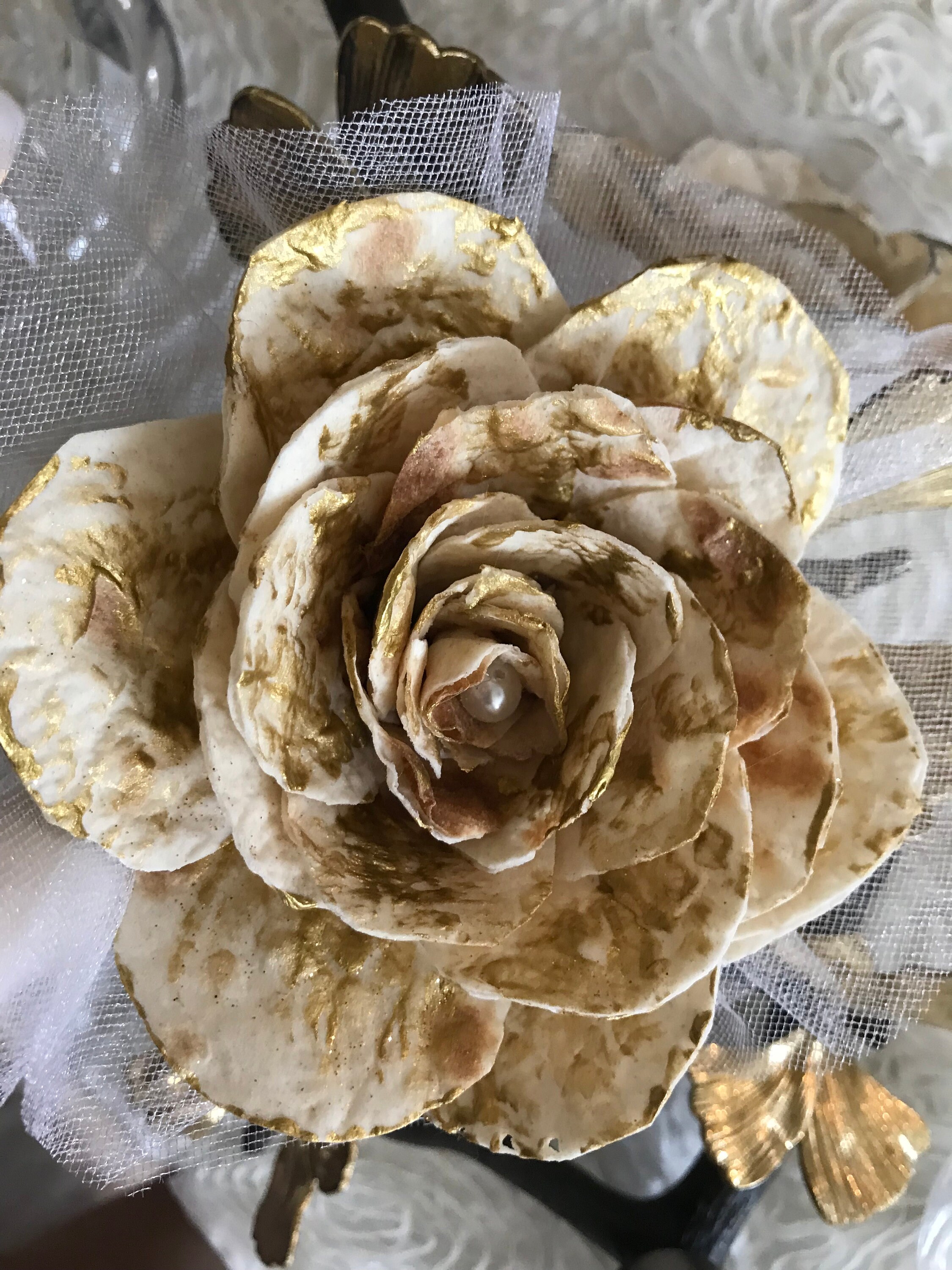 Sofreh Aghd Bread Decorative Bread Flowers With Gold or Silver Accent ...
