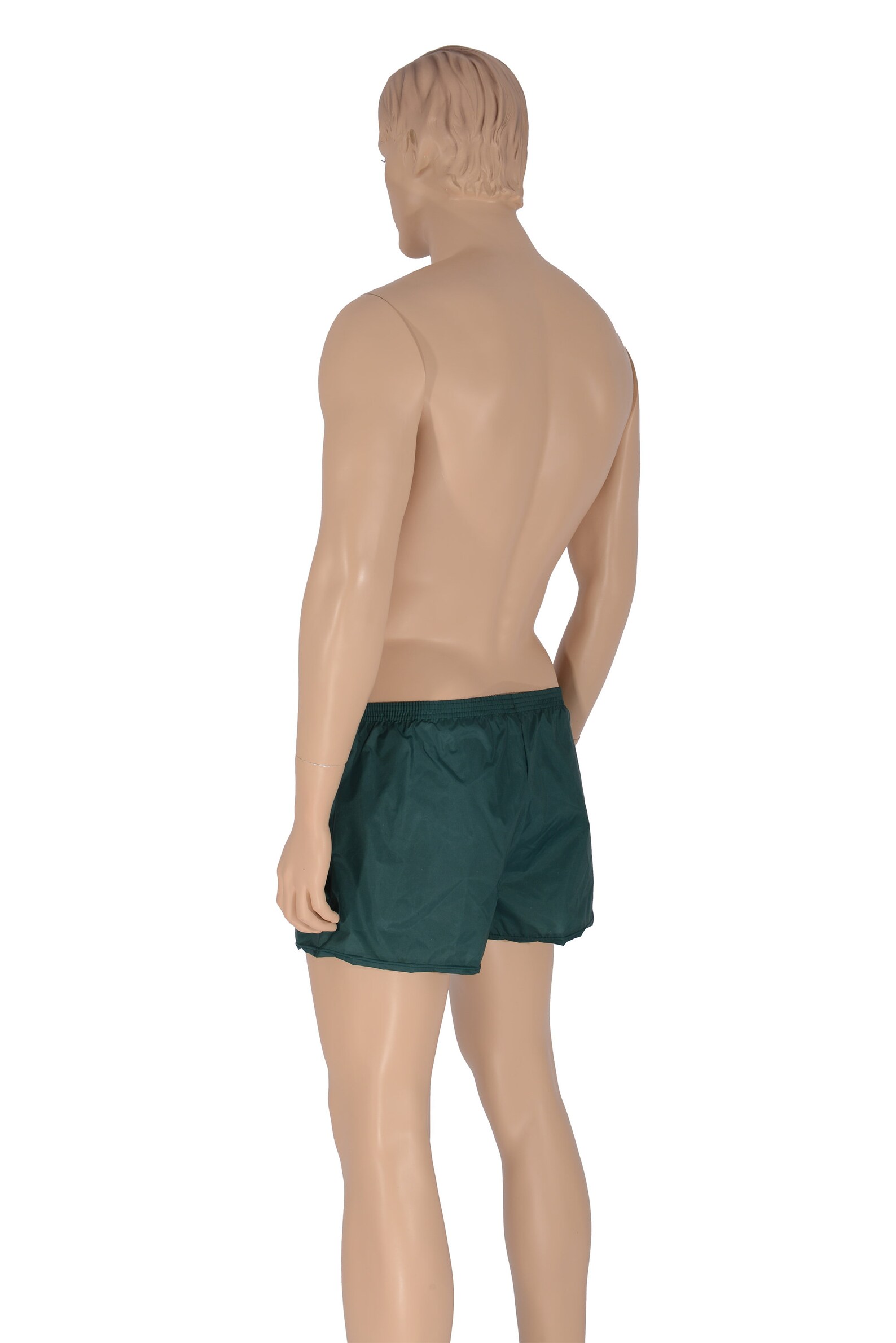 Mens Green Nylon Taffeta Square Cut Shorts Australian Made | Etsy