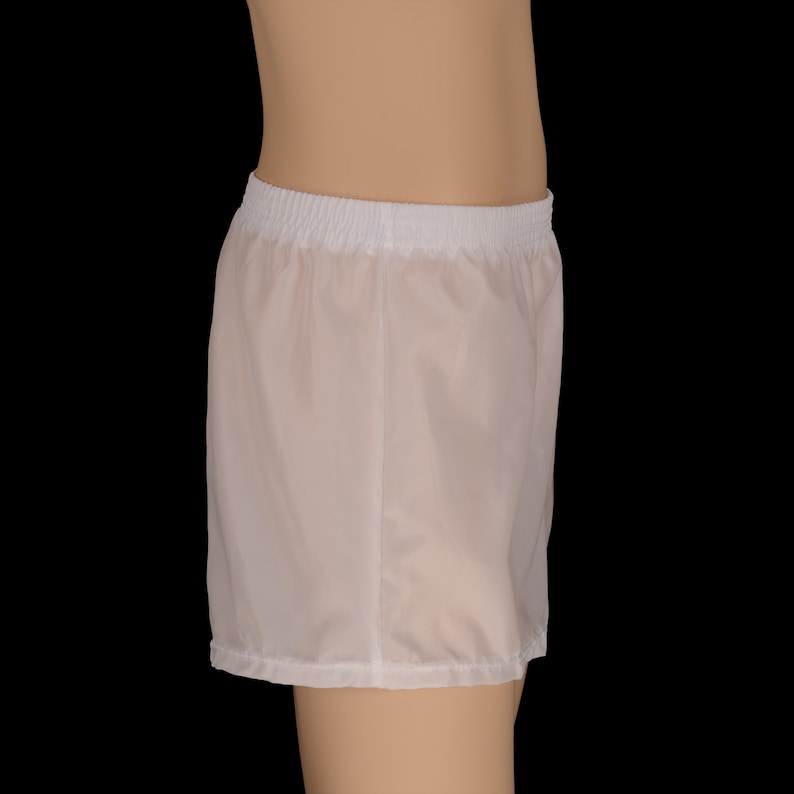 Mens Sheer White Square Cut Shorts: Poly/nylon, Australian Made - Etsy