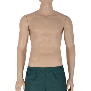 Mens Green Nylon Taffeta Square Cut Shorts, Australian Made, Beach ...
