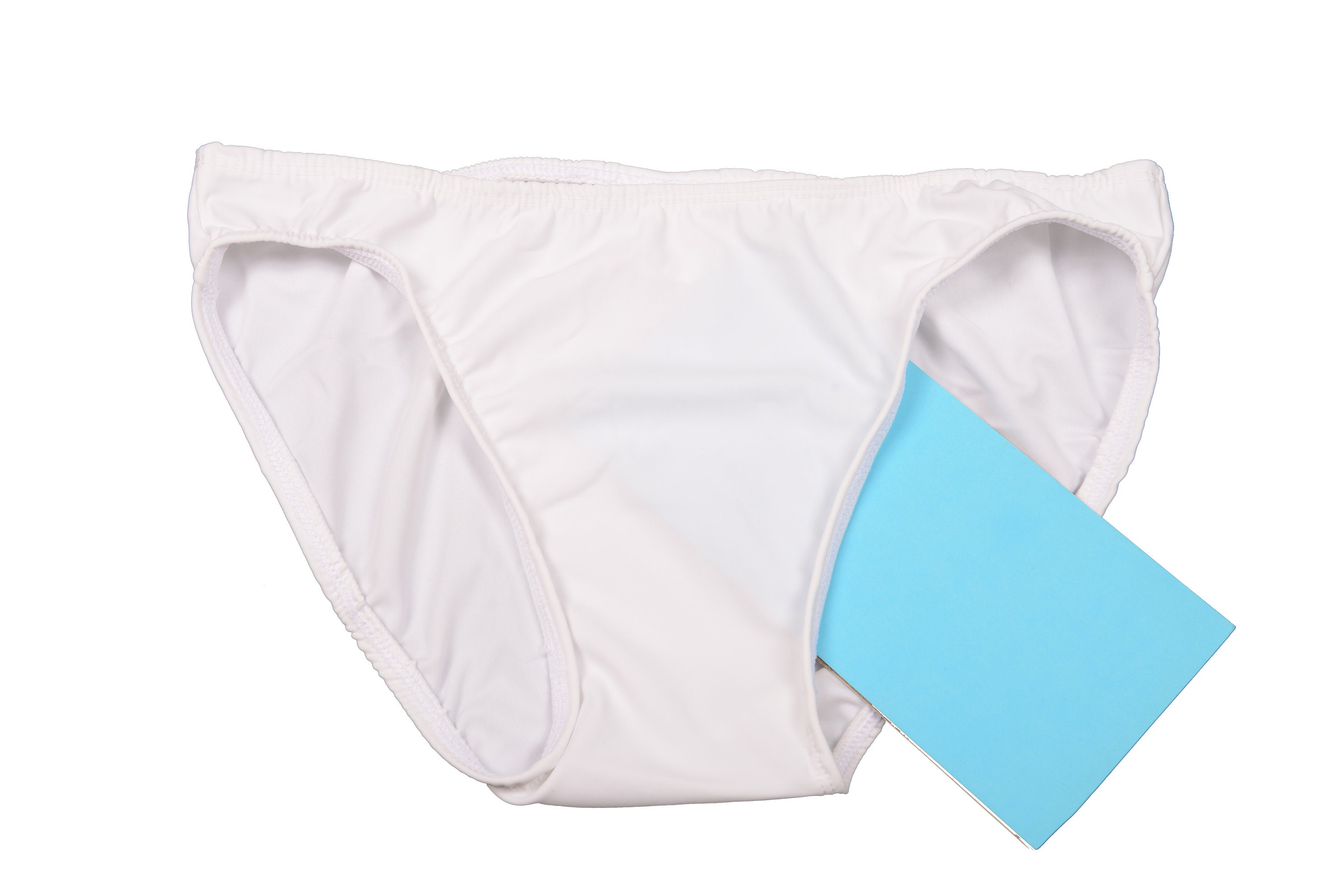 White Low Cut Swim Brief: Mens Nylon Spandex Bathers, Australian Made ...