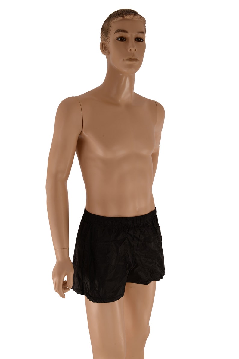 Mens Black Ripstop Nylon Square Cut Shorts Australian Made - Etsy