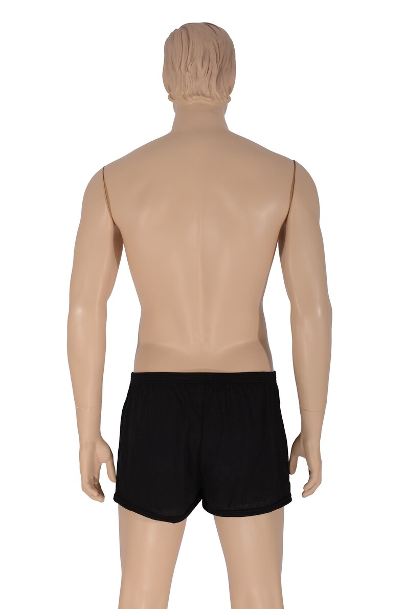 Mens Black Light Cotton Square Cut Shorts Australian Made | Etsy