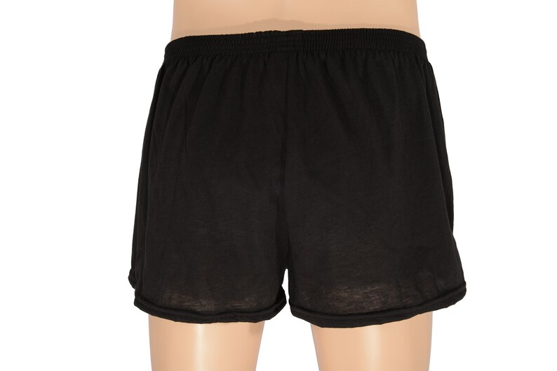 Mens Black Light Cotton Square Cut Shorts Australian Made | Etsy