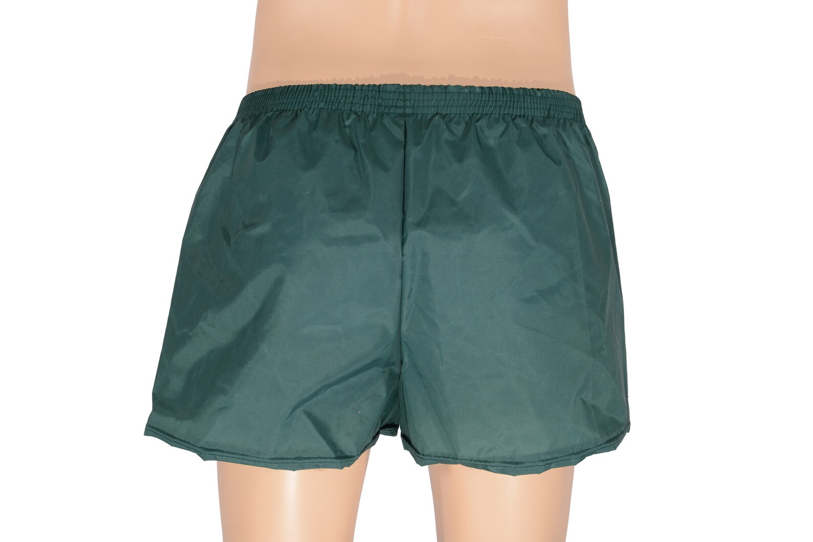 Mens Green Nylon Taffeta Square Cut Shorts, Australian Made, Beach ...