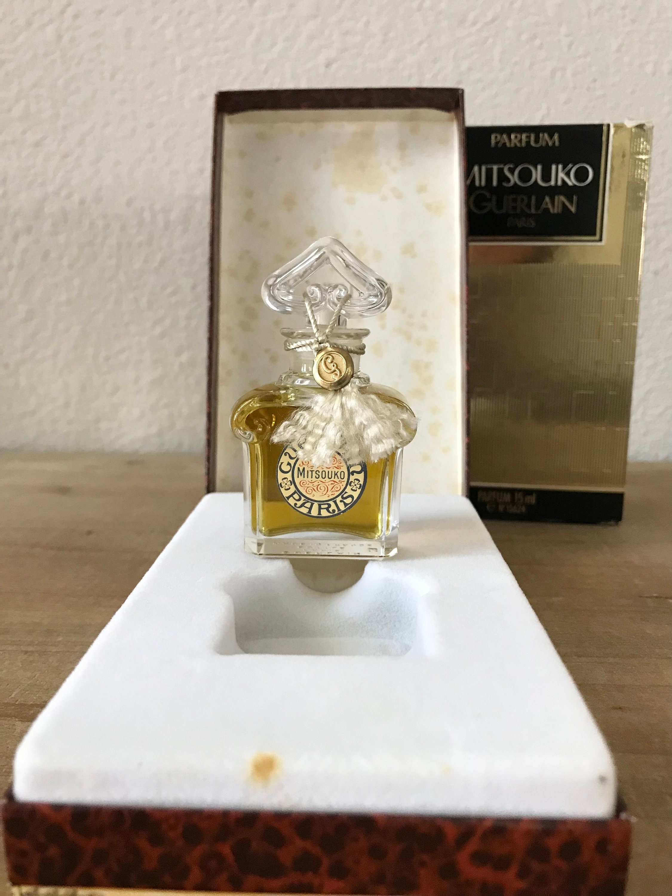 Guerlain Mitsouko Vintage 1980s Pure Extrait Parfum 15 ml 0.5 oz Bouchon Coeur Bottle in Box Veritable French Perfume Gift for Collectors Etsy