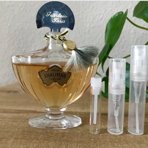 Guerlain Shalimar Samples From Pure Extrait Parfum or Shalimar EDP ...