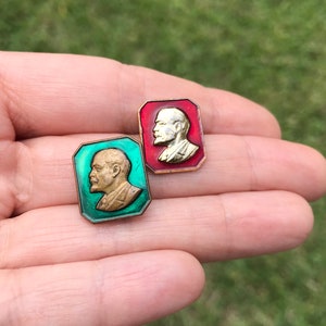 Vintage Soviet Pin Lenin Pin Soviet Communist Socialist Leader Soviet ...