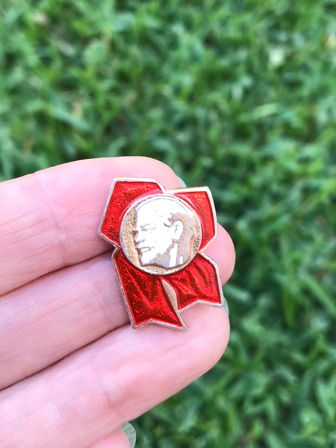 Soviet Russian Vintage Lenin Pin USSR Lapel Pin Political - Etsy