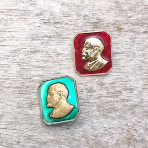 Vintage Soviet Pin Lenin Pin Soviet Communist Socialist Leader Soviet ...
