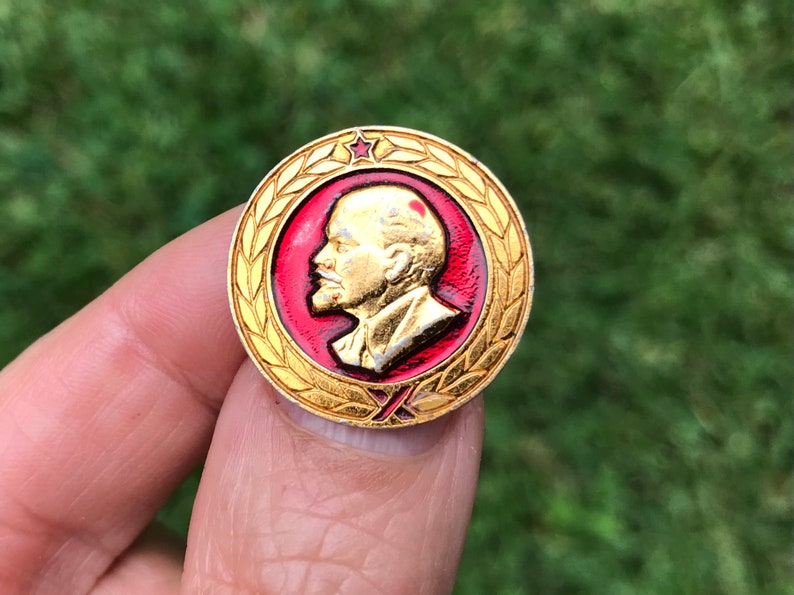 Vintage Lenin Pin Socialist Lenin Soviet Communism Socialism | Etsy