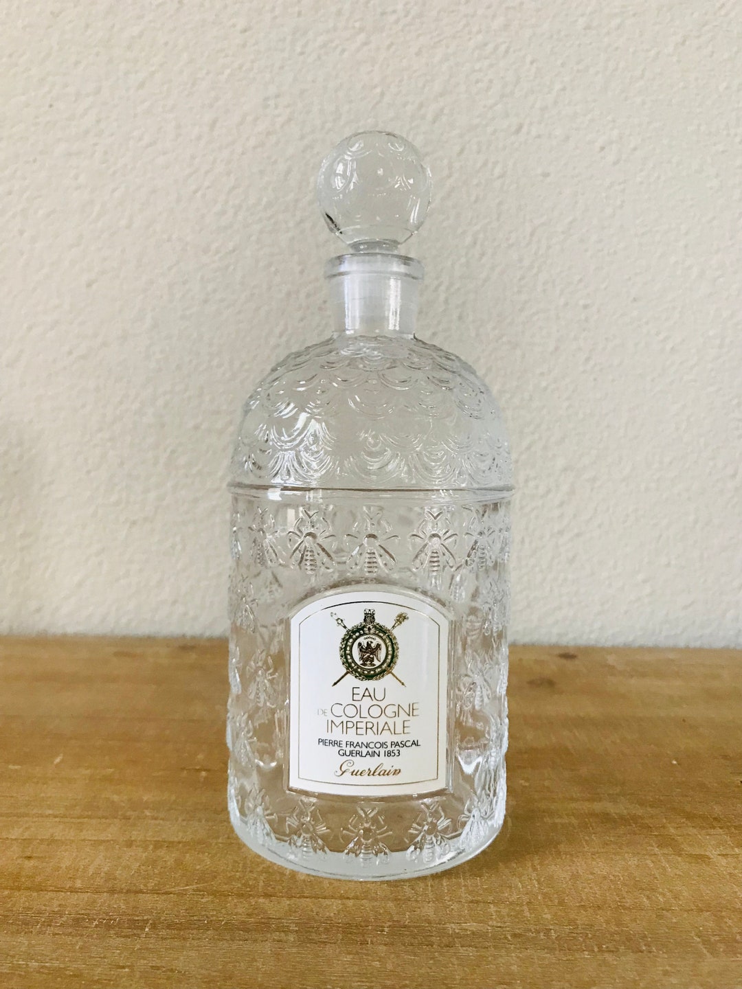 EMPTY Vintage 1980s Guerlain Imperiale Eau De Cologne Veritable BEE ...