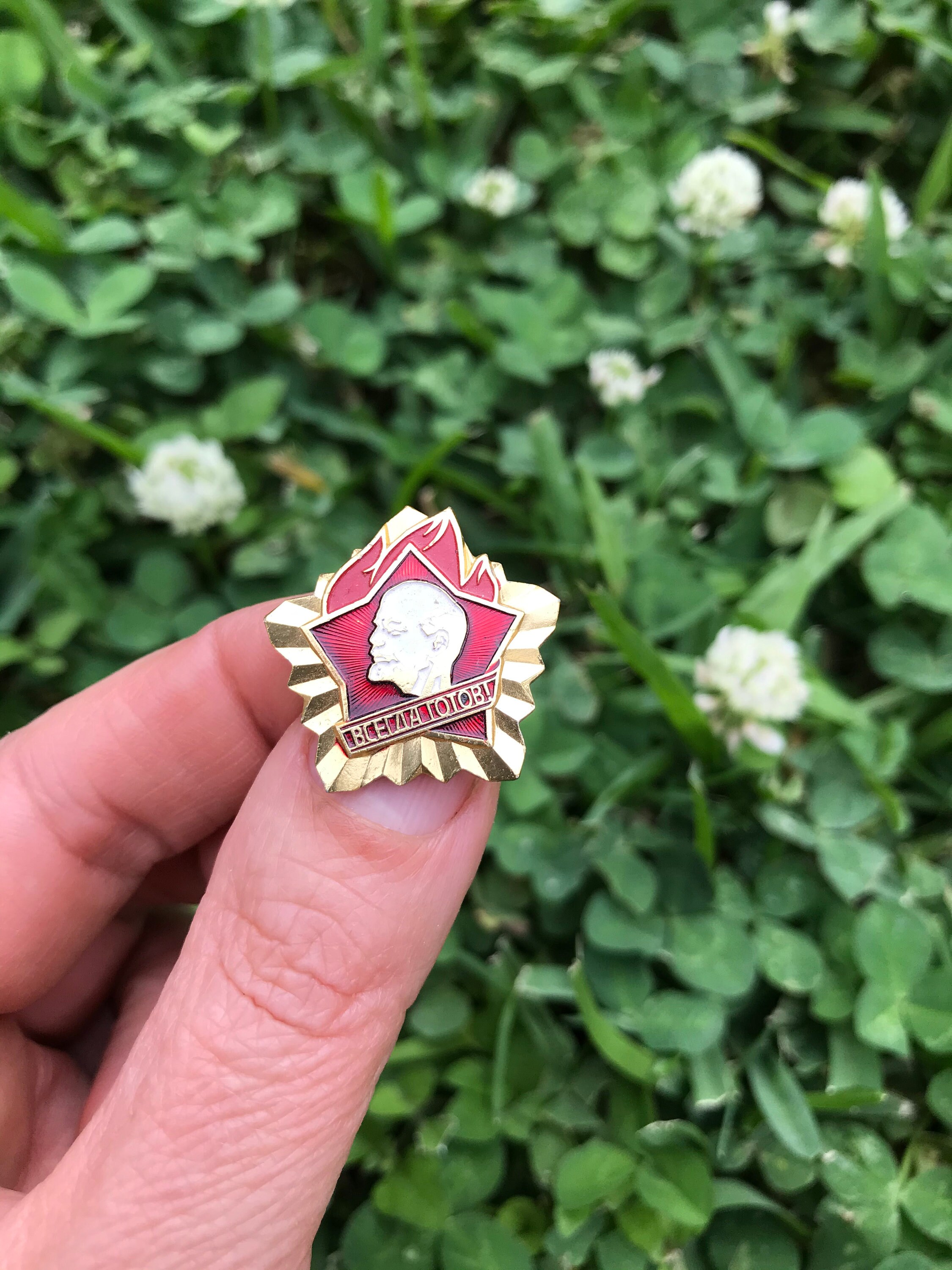 Collectibles Vintage Soviet Pioneer Pin Lenin Pioneer Leader Soviet ...