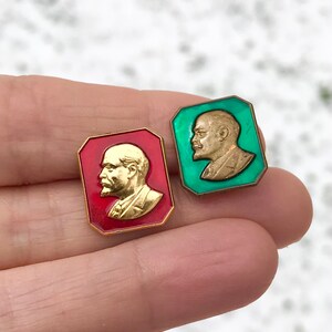Vintage Soviet Pin Lenin Pin Soviet Communist Socialist Leader Soviet ...