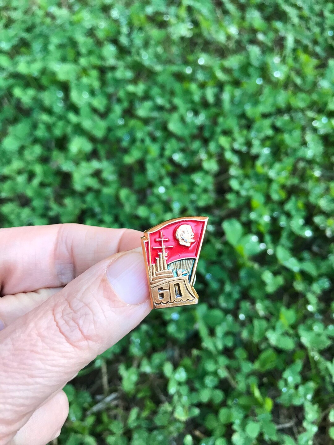 Socialist Pin Russian Vintage Lenin Pin USSR Lapel Pin Political Enamel ...