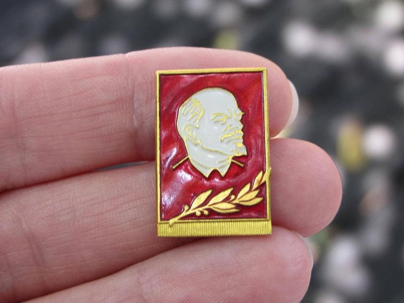 Soviet Russian Vintage Lenin Pin USSR Lapel Pin Political | Etsy