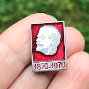 Socialist Pin Vintage Soviet Lenin Pin Soviet Communist Red USSR Flag ...