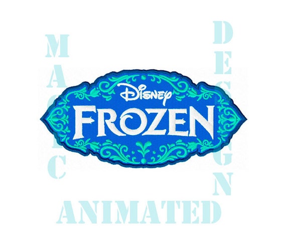Logo Frozen Machine Embroidery Design in 4 Sizes instant | Etsy
