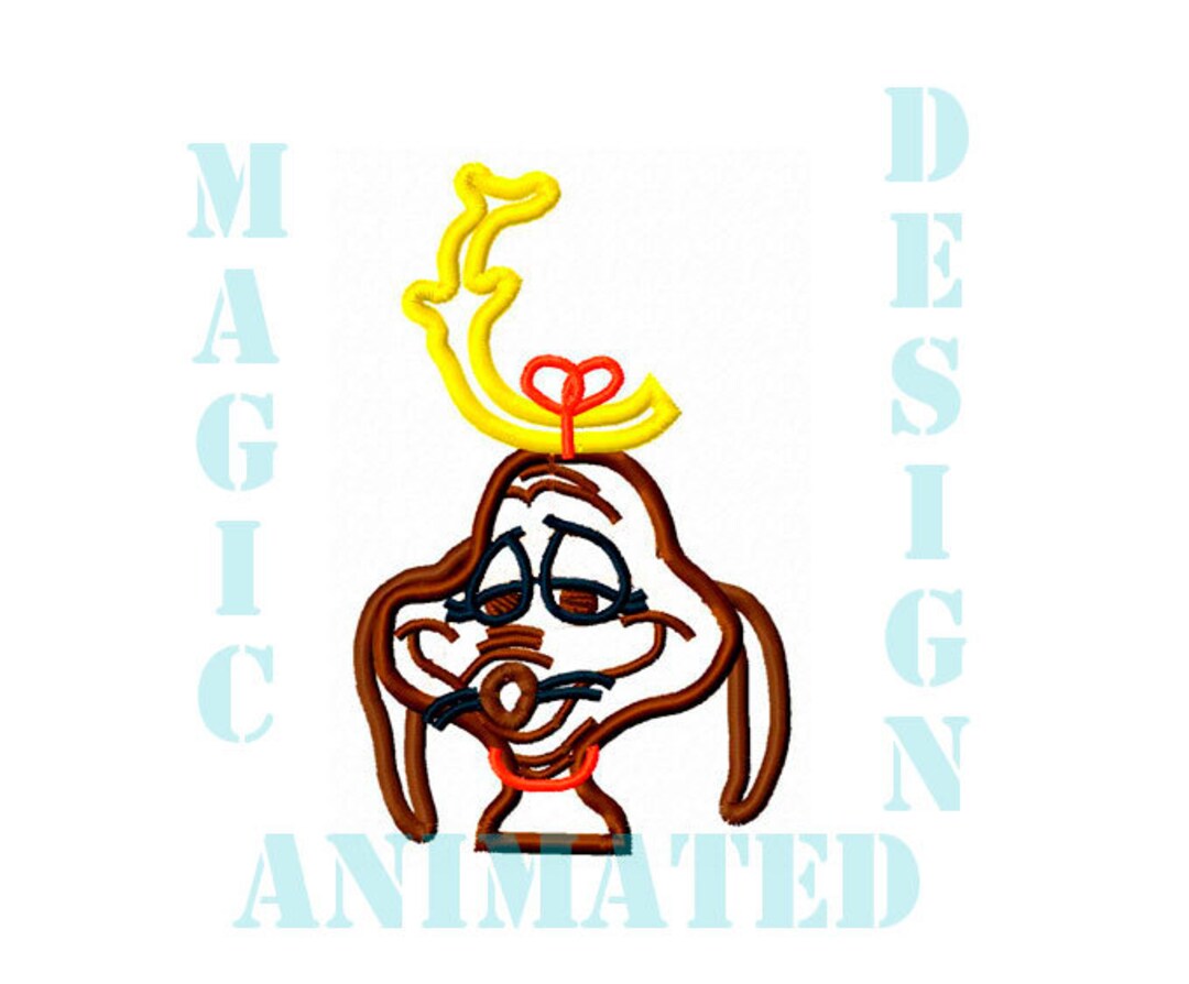 Max Dog Machine Applique Design in 2 Sizes ---instant Download--- - Etsy