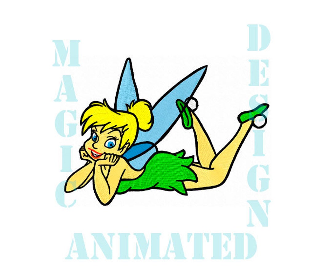 Tinkerbell Machine Embroidery Design in 6X9 ---instant Download--- - Etsy