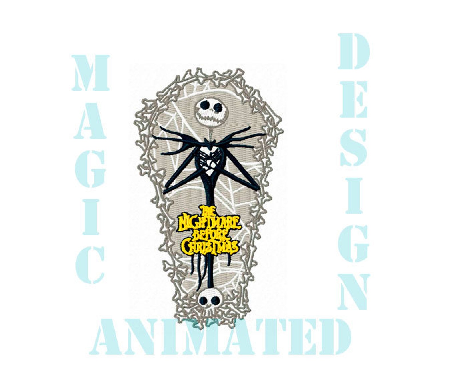 The Nightmare Before Christmas Machine Embroidery Design in 3 - Etsy