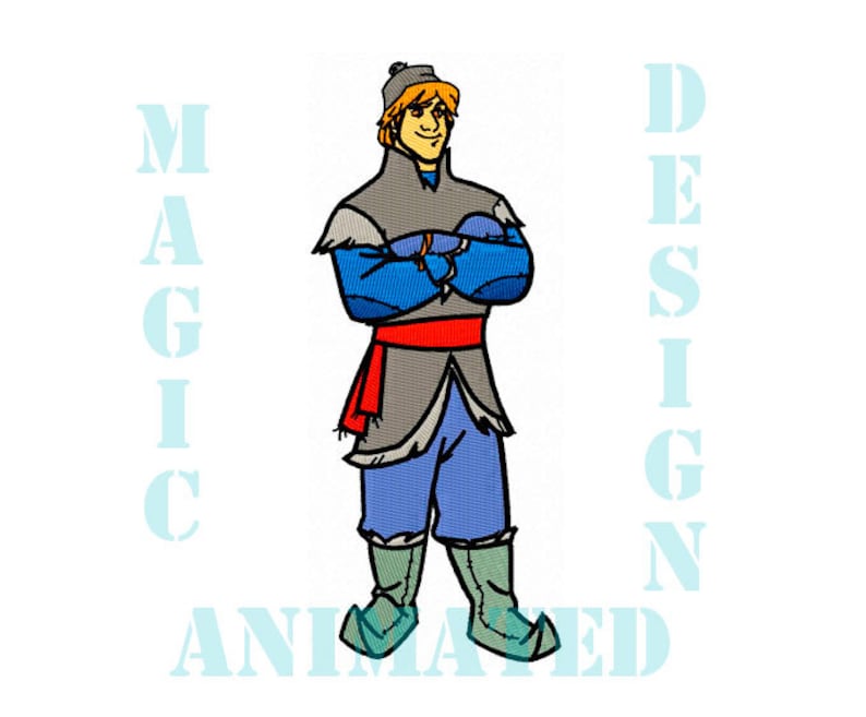 Kristoff Frozen Machine Embroidery Design in 4 Sizes - Etsy