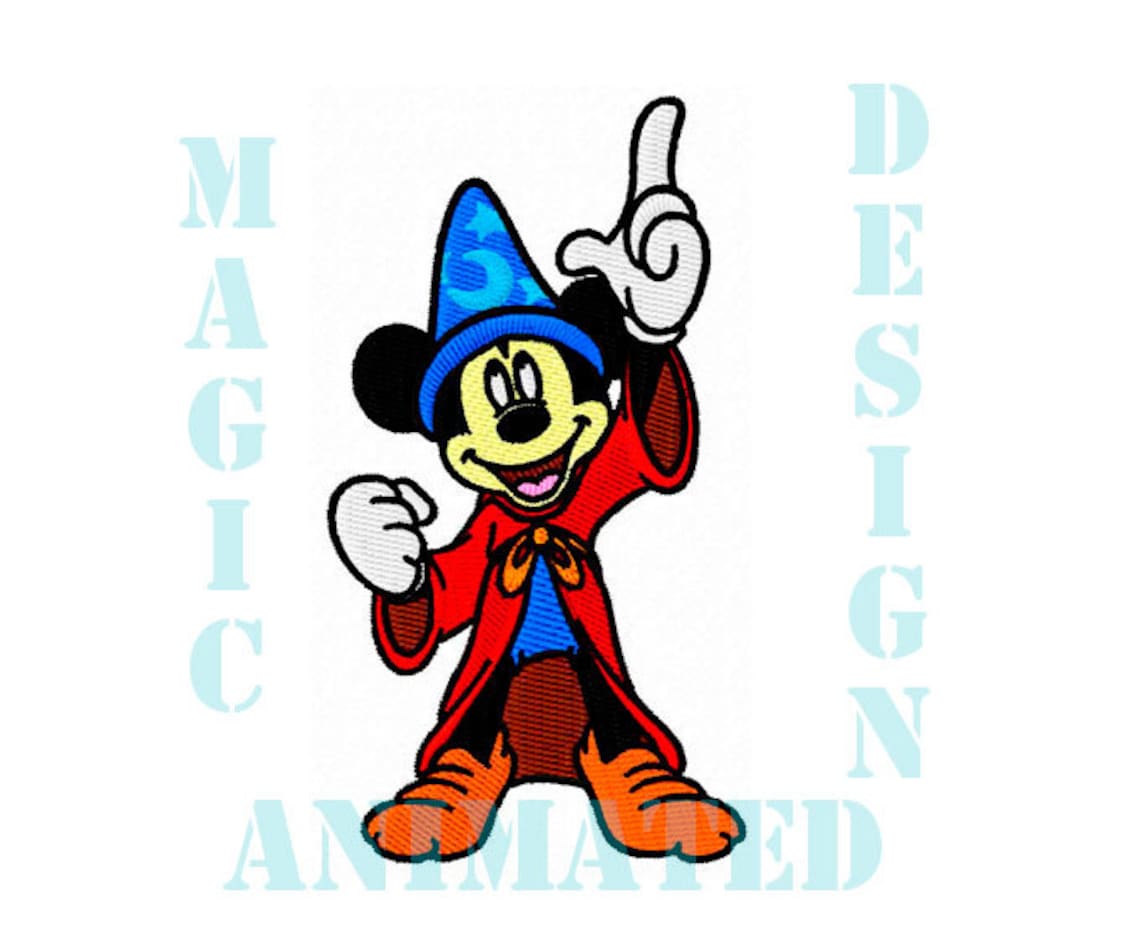 Mickey Mouse Machine Embroidery Design in 2 Sizes instant | Etsy