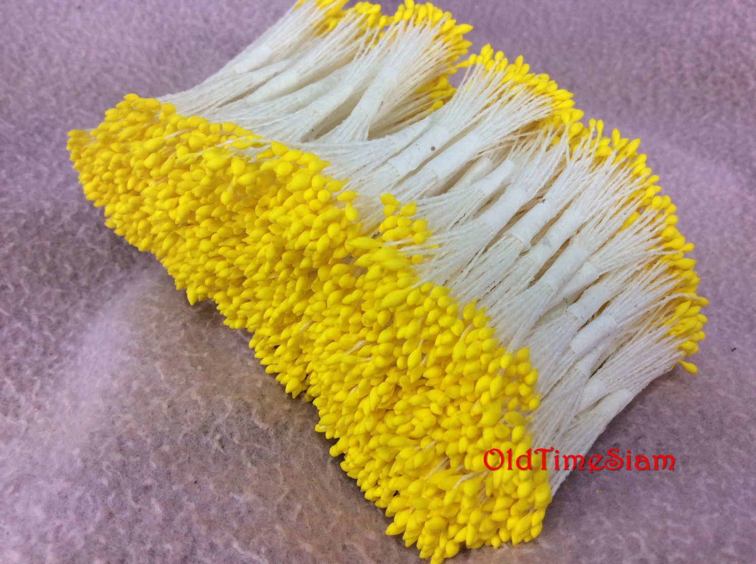Pollen Yellow Water Drop Head Flower Stamen Pollens 4800 Heads 2400 Pcs ...