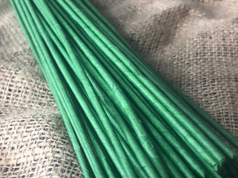 100 Stems Large Long Big Length 16" X 3 Mm Floral Wire Flower Stem ...