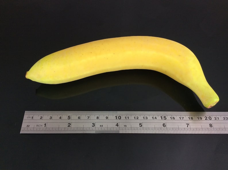 Banana Yellow Fruit Artificial Lifelike Simulation Faux Fake Fruit - Etsy