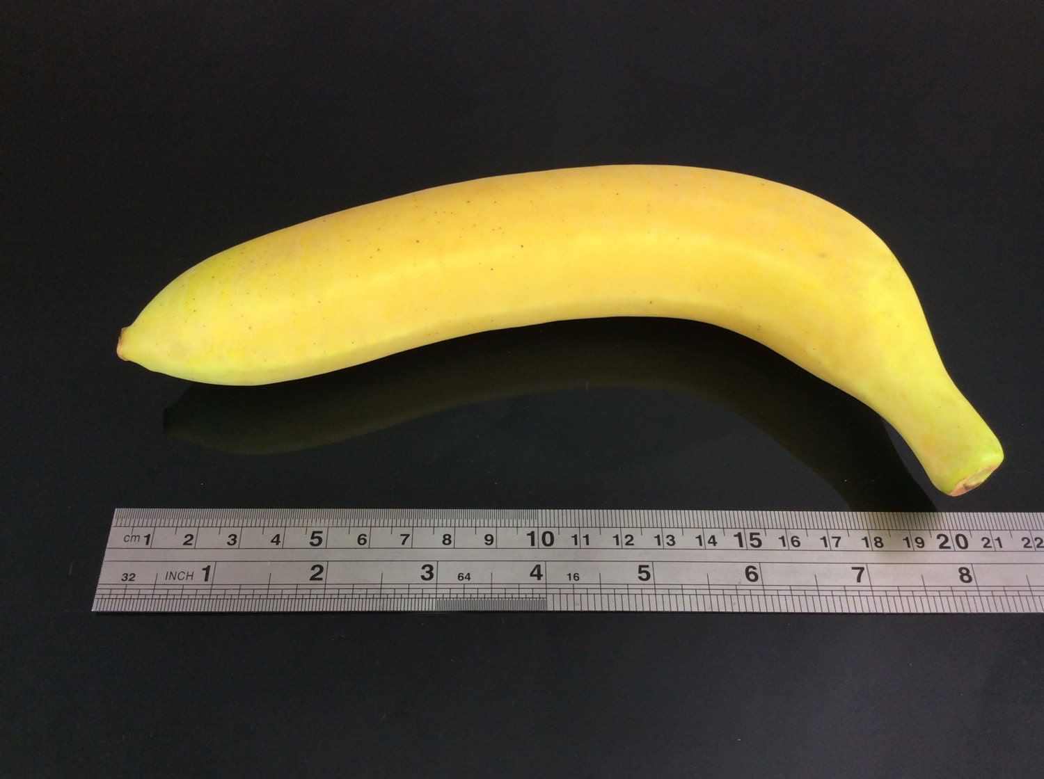 Banana amarillo fruta artificial realista simulación Faux fake fruit ...