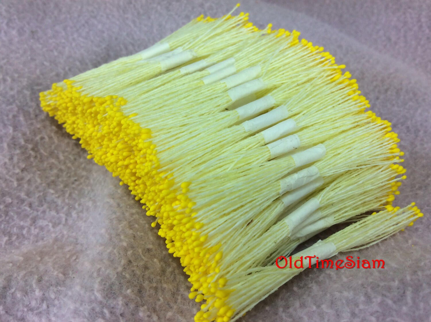 Yellow Pollen Water Drop Head Flower Stamen Pollens 4800 Heads 2400 Pcs ...