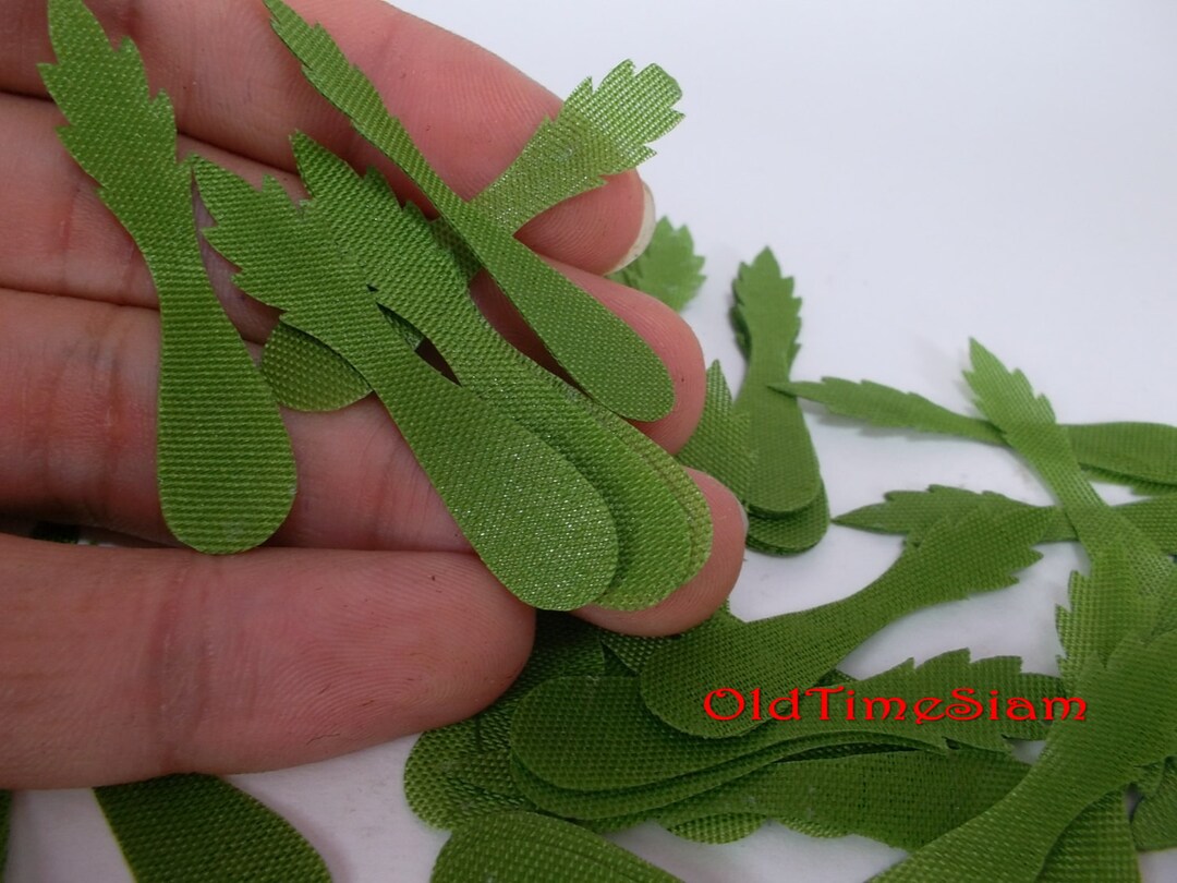 Supply 100 Sepals Single Size 2 Inch Fabric Green Torus Sepal Calyx ...