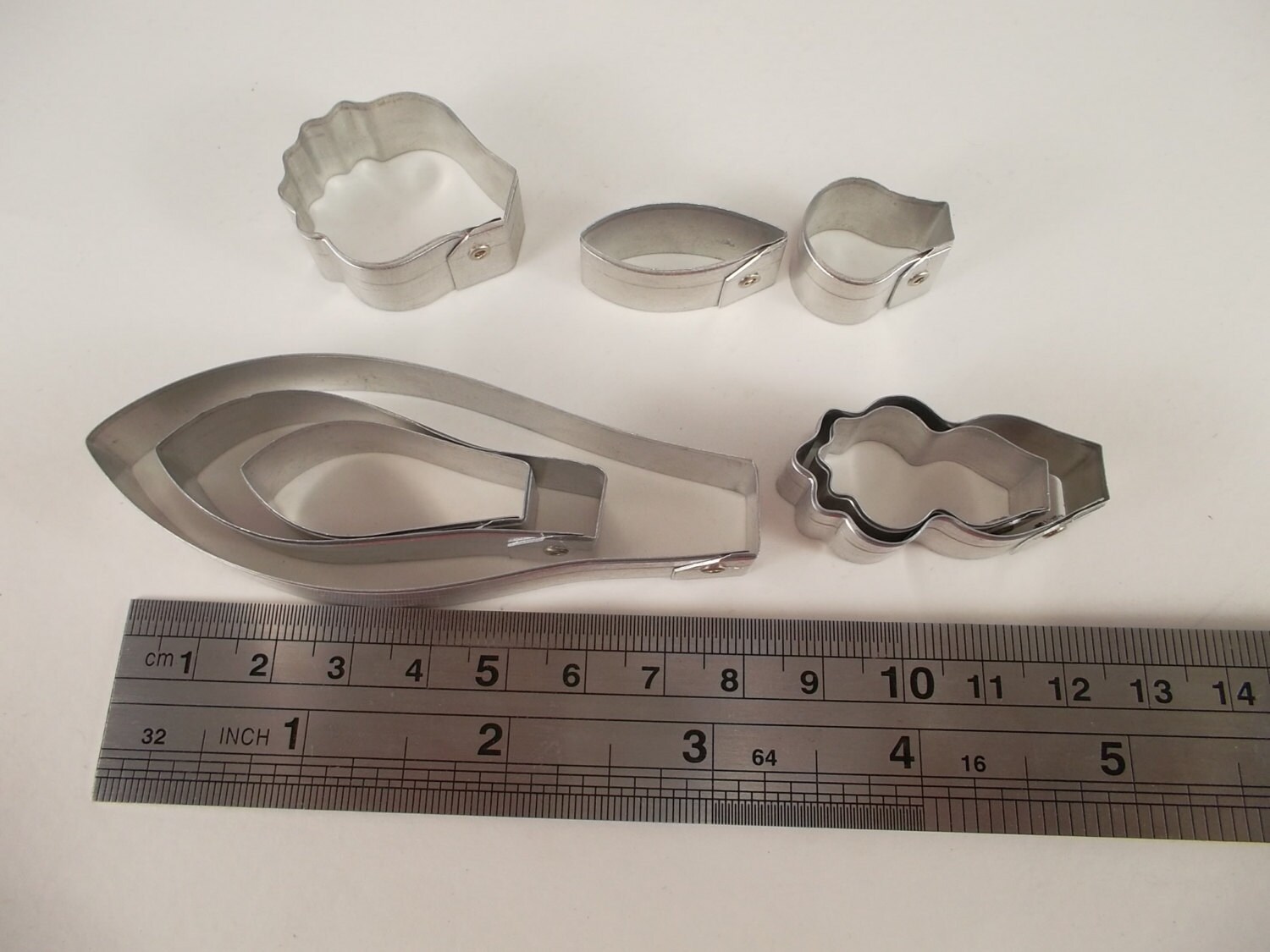 Cutter Iris Flower Petal Leaf Set Leaves Mold Floral Fleur Clay Making ...