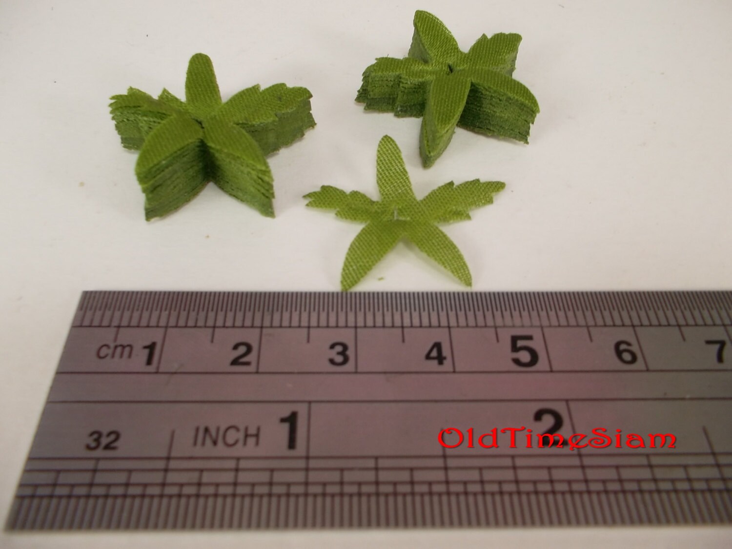 Supply 100 Sepals Petal Size 1 Inch Fabric Green Torus Sepal Calyx ...