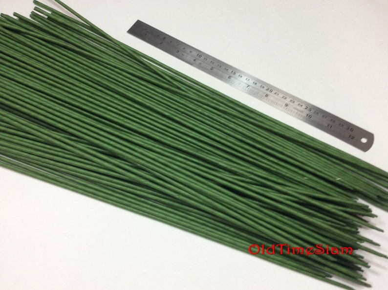 100 Stems Large Long Big Length 20 Inches X 4 Mm Floral Wire Flower ...