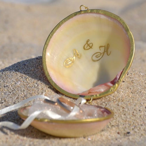 Handmade Engagement Seashell Ring Box - Etsy