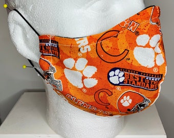 Clemson Mask - Etsy