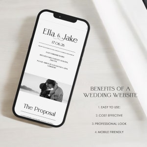 Elegant Wedding Website Template | Customize With Canva | Instant ...